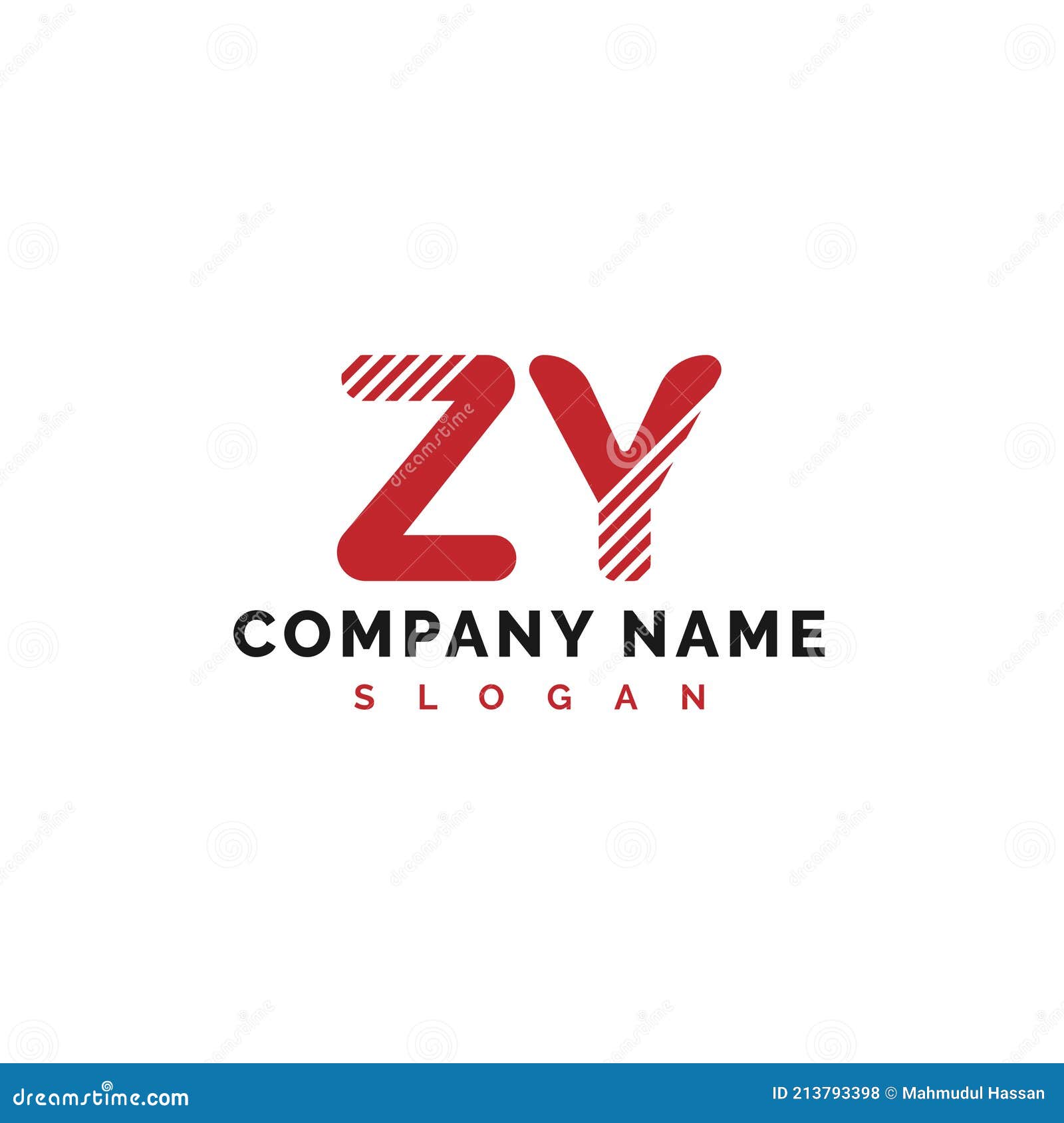 ZY Letter Logo Design. ZY Letter Logo Vector Illustration - Vector ...