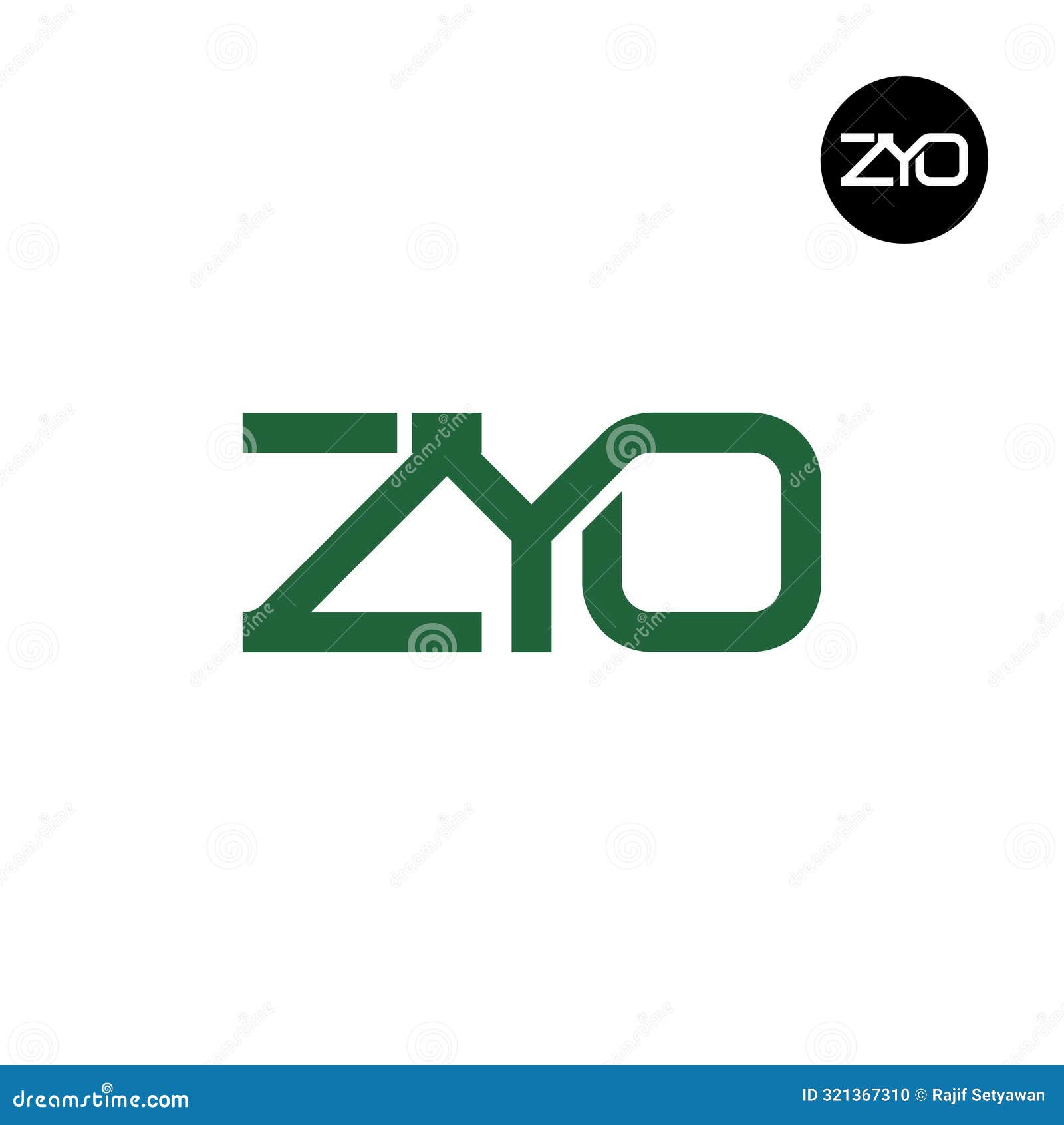 ZYO Logo Letter Monogram Design Stock Vector - Illustration of simple ...