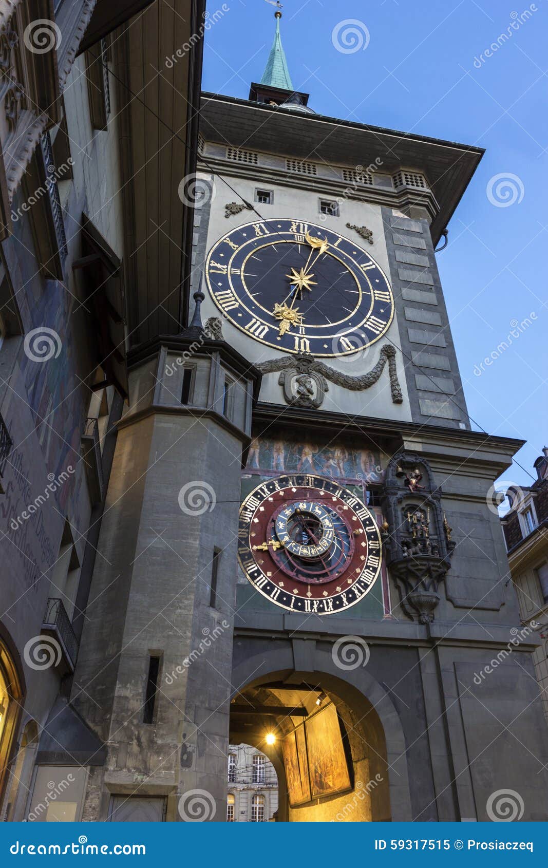 Zytglogge in Bern in Switzerland Stock Image - Image of tower, clock ...