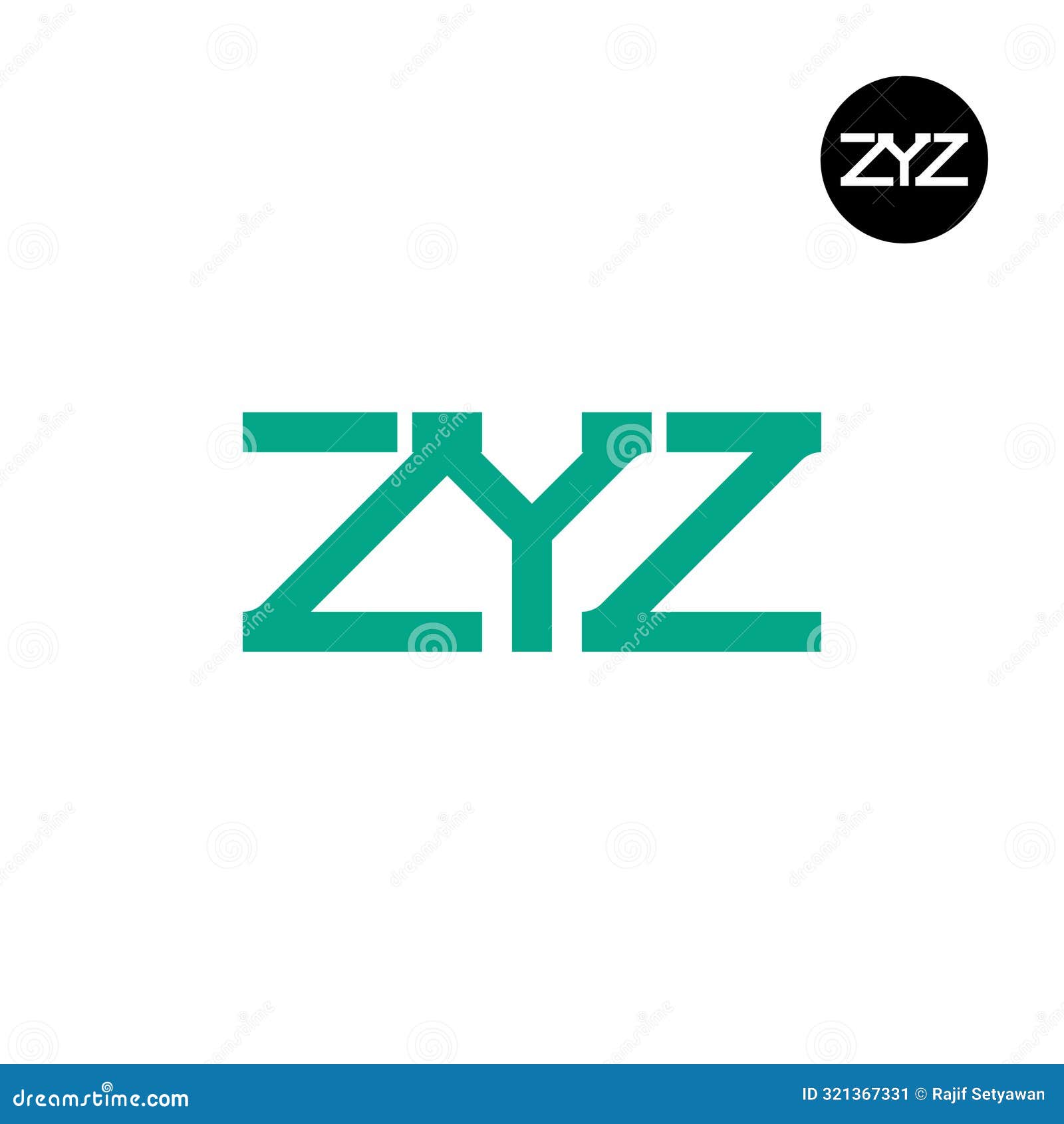 ZYZ Logo Letter Monogram Design Cartoon Vector | CartoonDealer.com ...