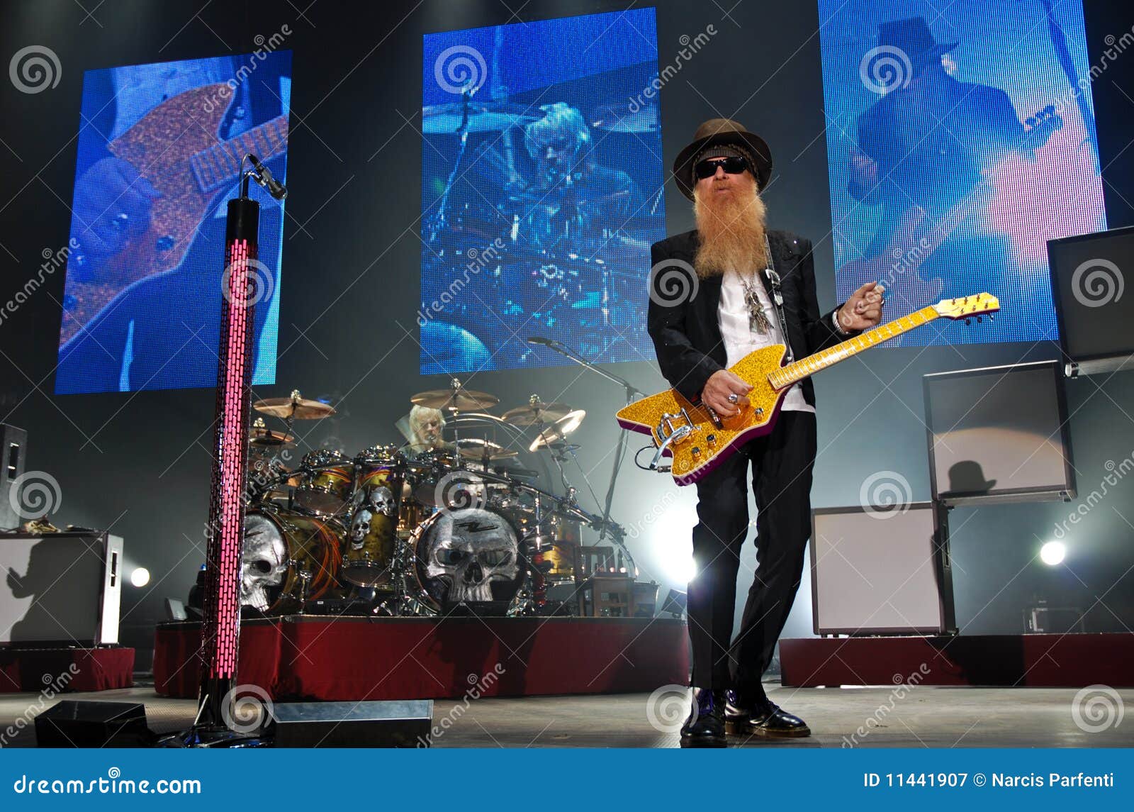 ZZ Top in Concert editorial photography. Image of frank - 11441907