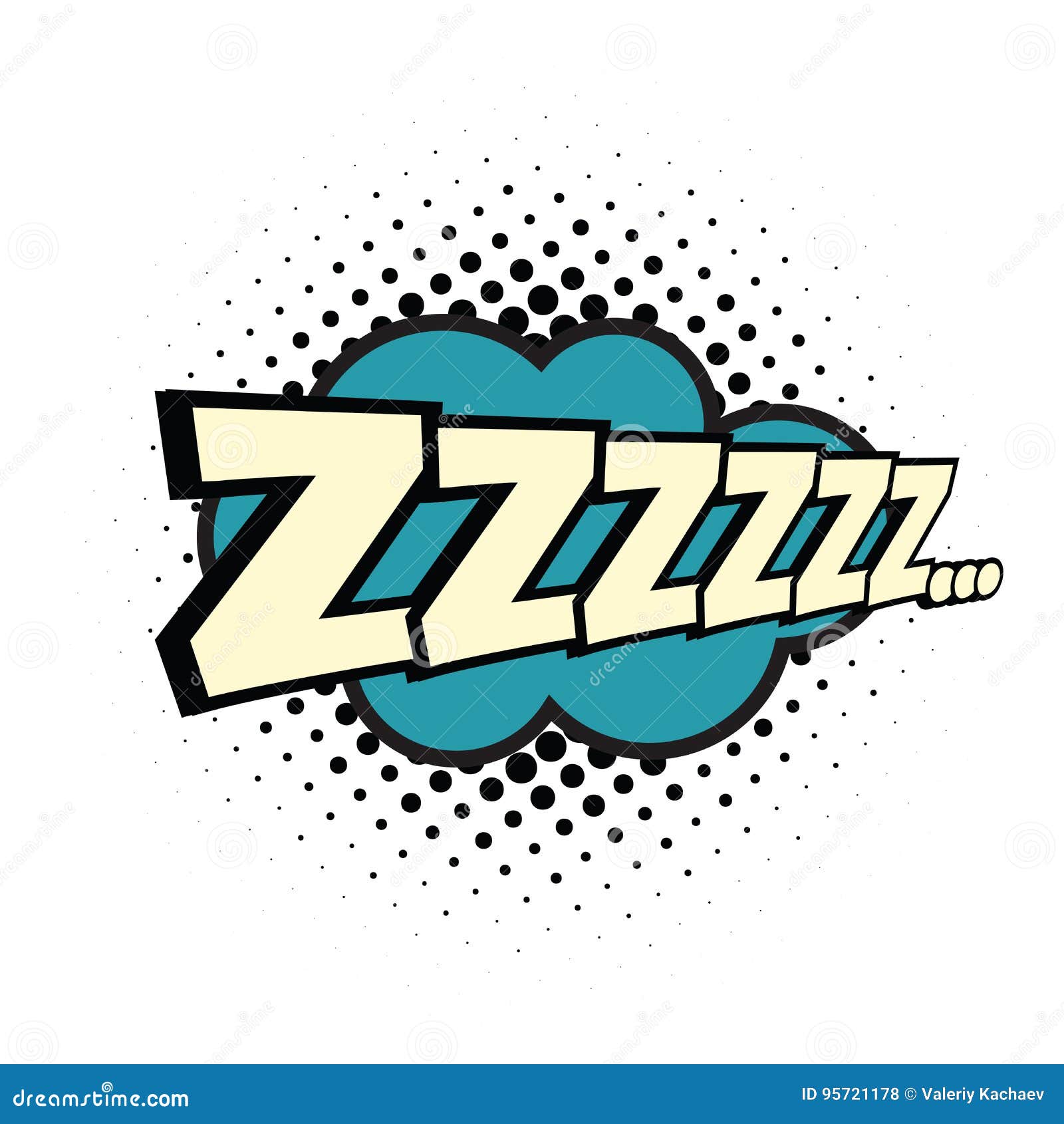 Zzz comic word stock vector. Illustration of cover, funny - 95721178