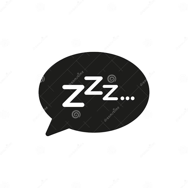 ZZZ Sleep Icon. Simple Vector Illustration. Stock Vector - Illustration ...