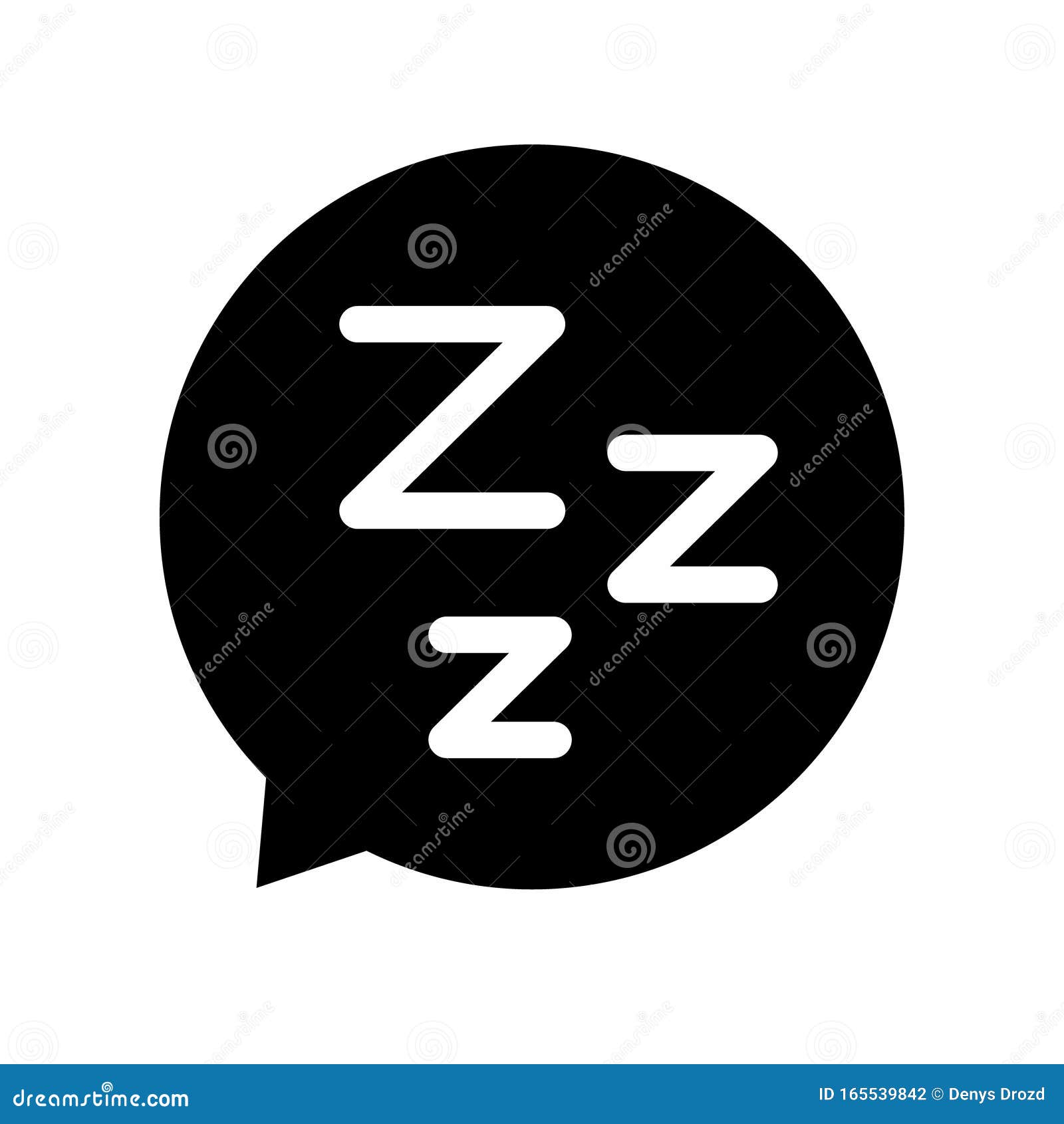 Zzz Vector Icon. Sleep Illustration Symbol or Sign. Comic Logo Stock ...