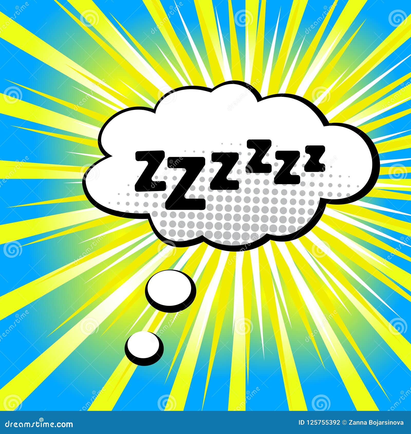 Zzzzz! Comic Speech Bubble. Vector Illustration. Stock Vector ...