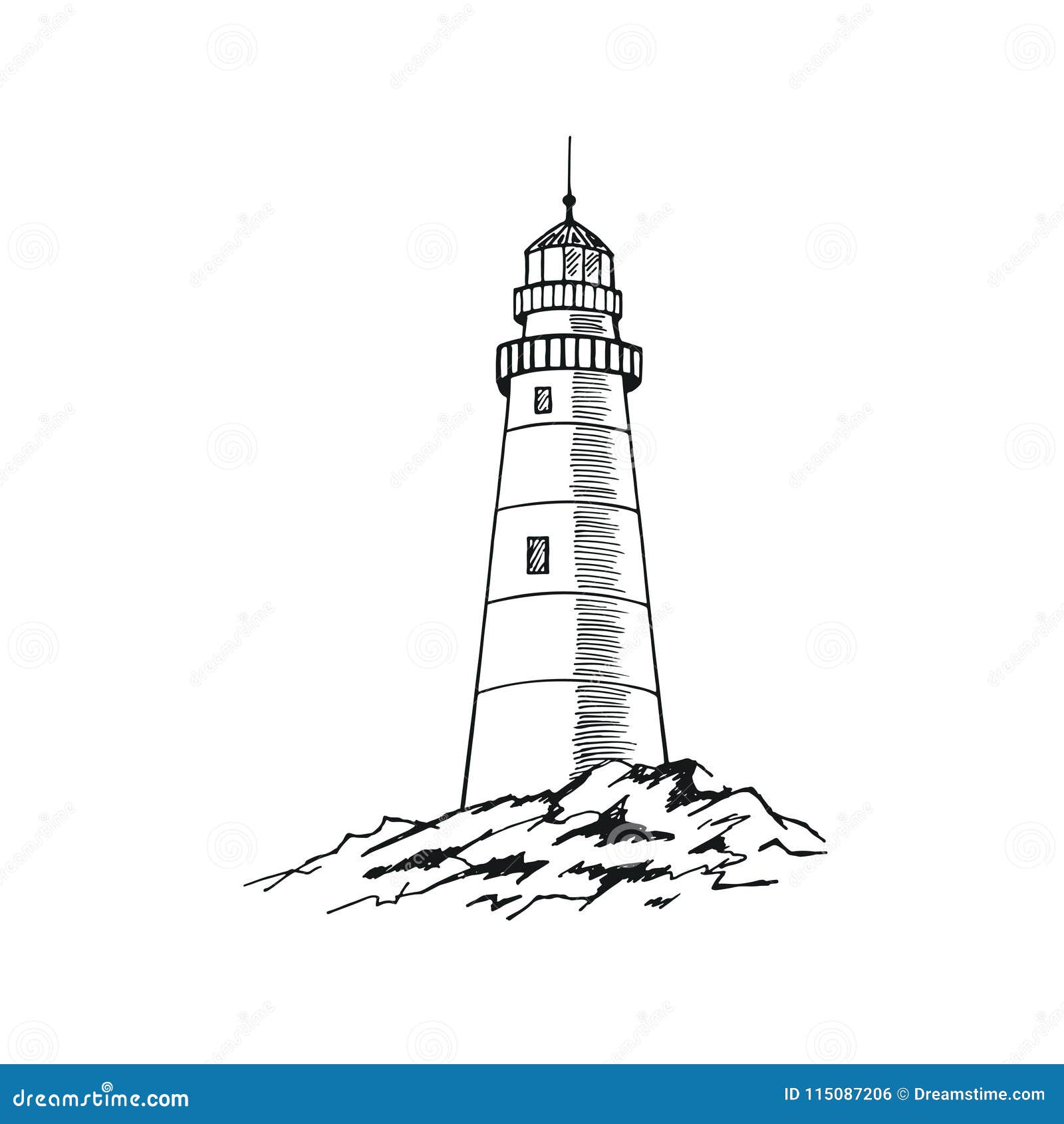 ПечатьThe Lighthouse Sketch. Hand Drawn Vector Illustration Stock ... ПечатьThe Lighthouse Sketch. Hand Drawn Vector Illustration Stock ...