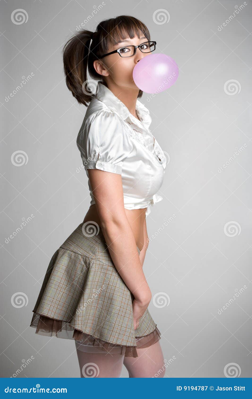 κορίτσι Bubblegum στοκ εικόνα εικόνα από Bubbler 9194787