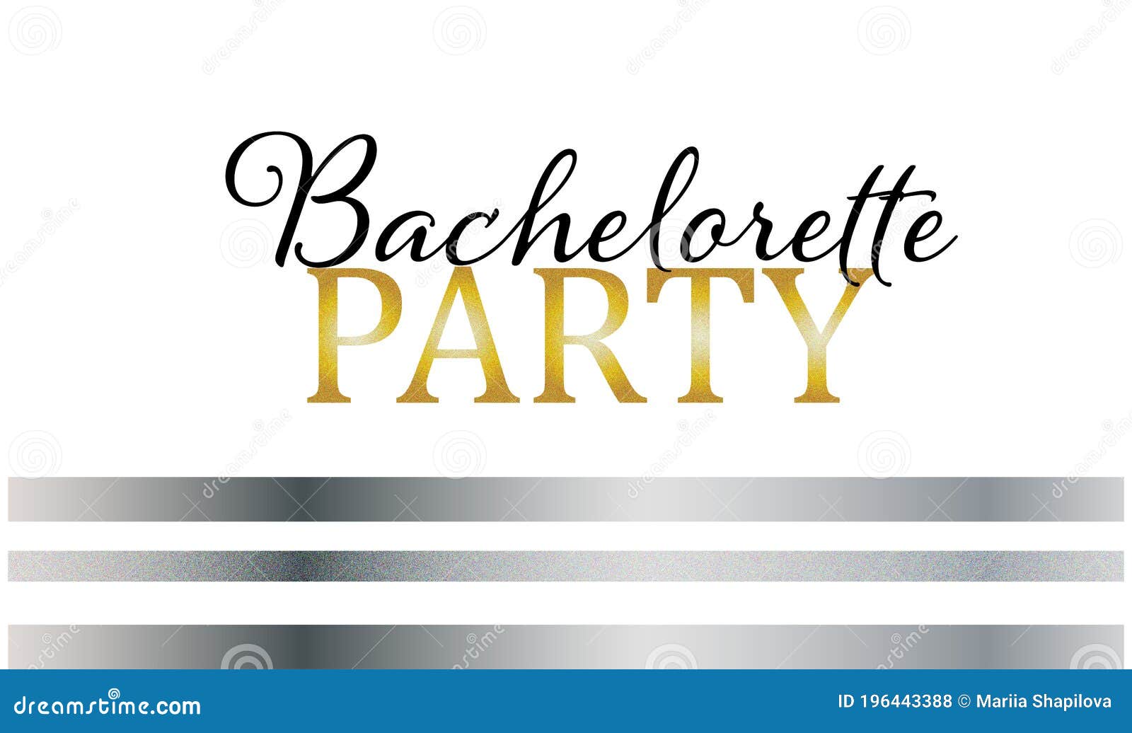 Bachelorette Party Bachelorette Or Bridal Shower Calligraphy Card