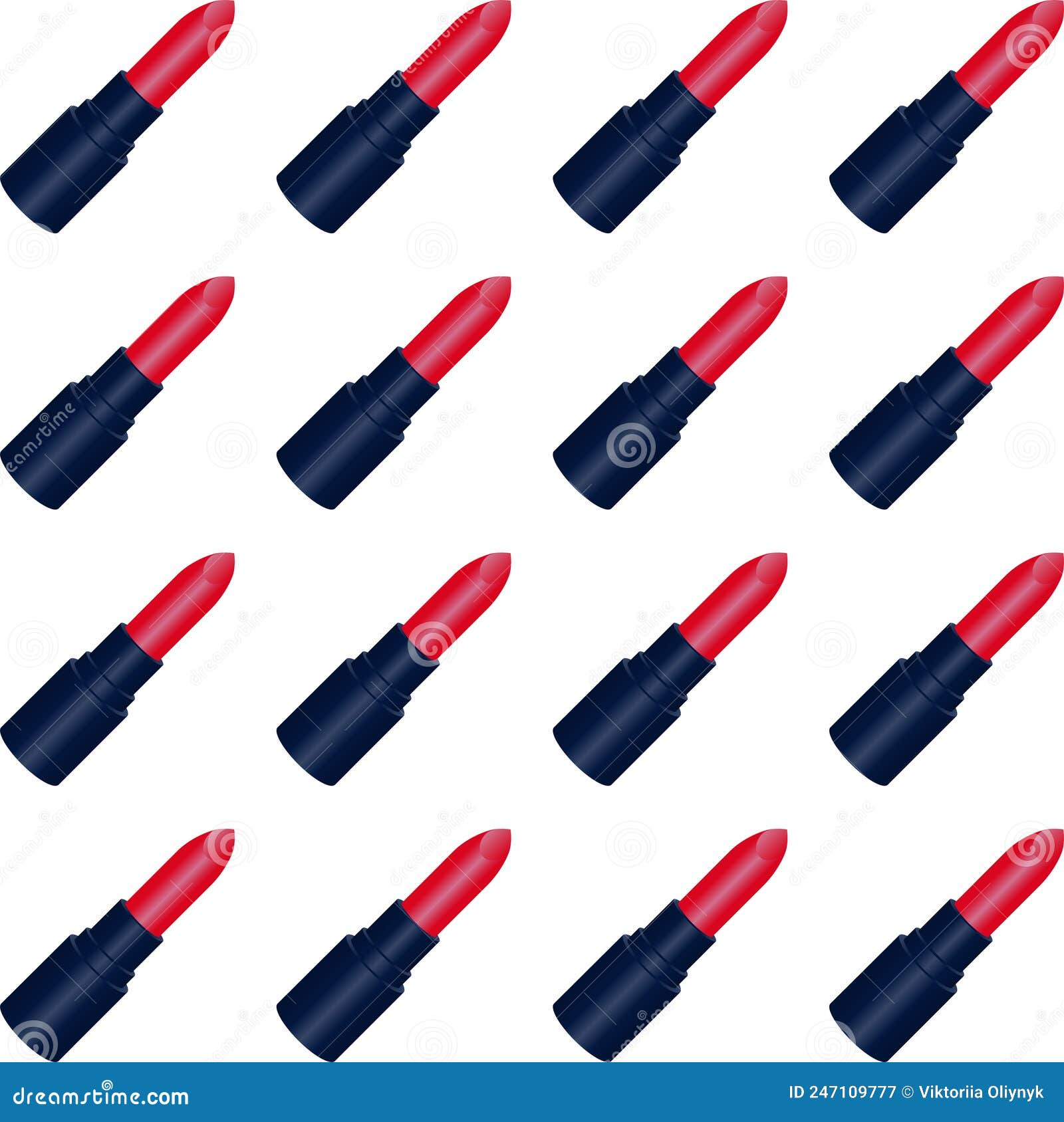 Seamless Pattern with Red Lipsticks Stock Vector - Illustration of female, lipsticks: 247109777
