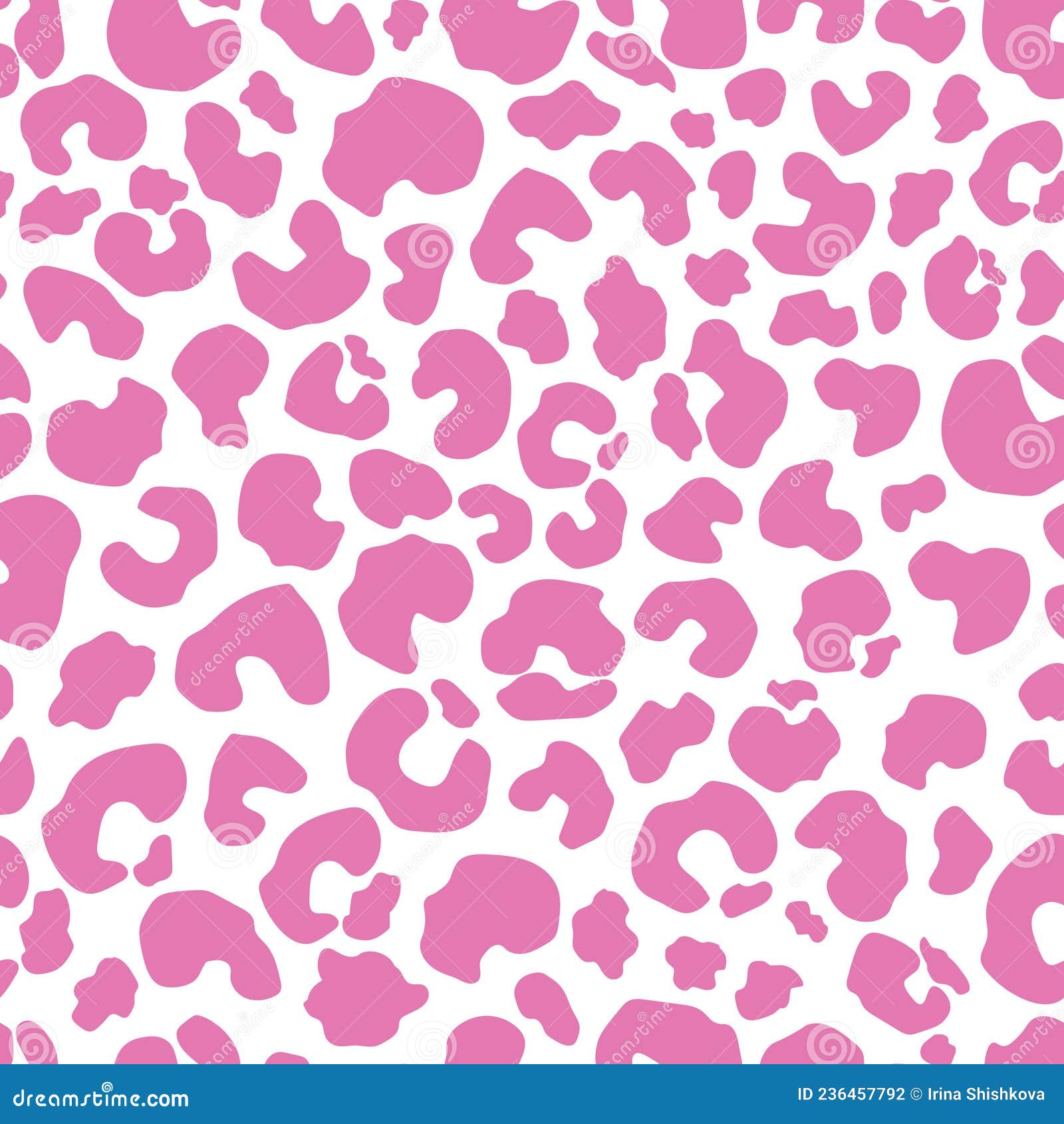 Seamless Pattern Pink Leopard Print . Leopard Background Vector Illustration Stock Vector ...