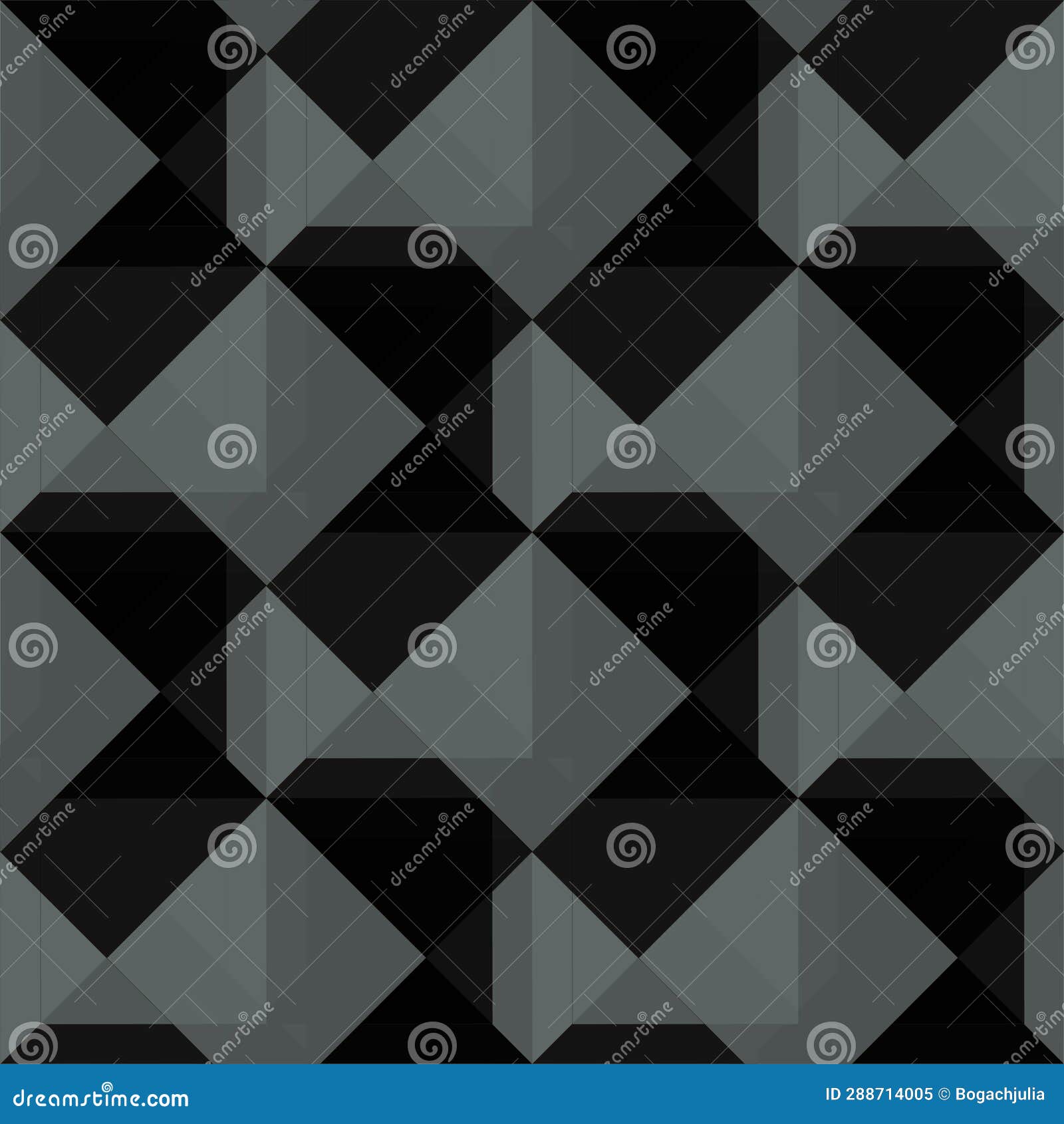 Seamless Pattern with Squares and Triangle Shapes. Stock Illustration - Illustration of ...