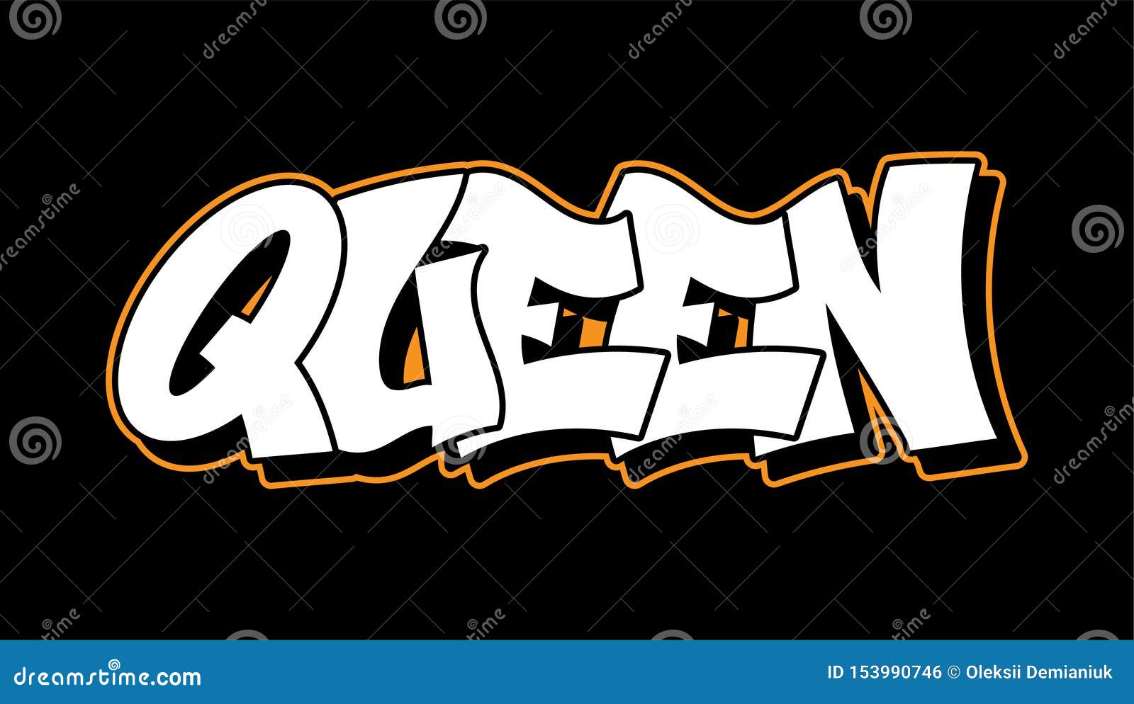 Graffiti Word Queen