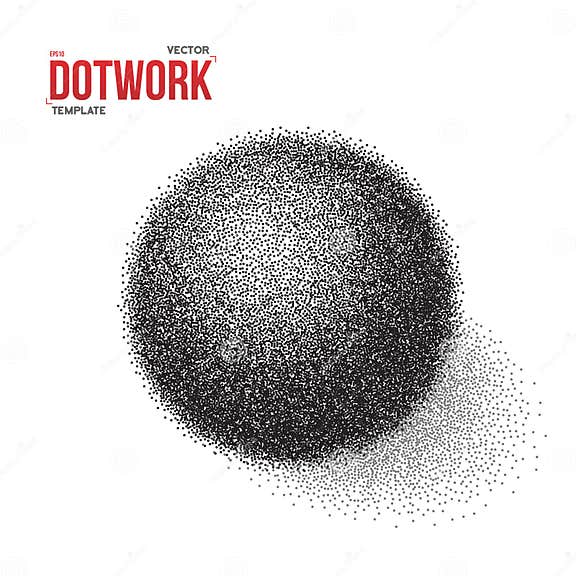 半音3D球模板 Dotwork纹身花刺样式3D球 向量例证. 插画 包括有 几何, 设计, 梯度, 竹子 - 61119293