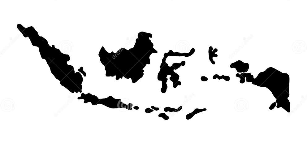 印尼地图剪影矢量图 库存例证 插画 包括有 政治 旅游业 查出 国家(地区) 鼓胀 印度尼西亚语 216531908