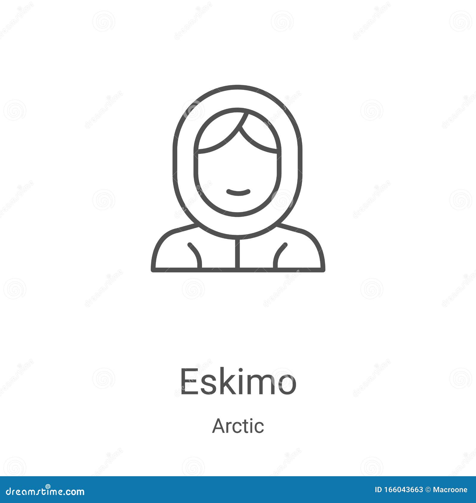 爱斯基摩图标矢量图 Thin Line Eskimo Outline Icon Vector Illustration 用于Web和 向量例证 - 插画 包括有 线路, 格陵兰: 166043663
