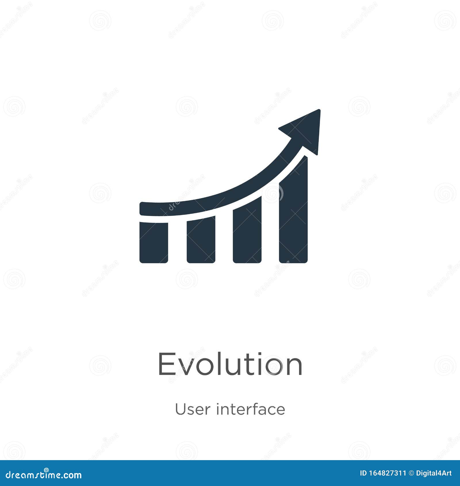 进化图标矢量 白色背景上隔离的用户界面集合中的时髦平面演变图标 矢量插图 向量例证 - 插画 包括有 曲线, 转换: 164827311